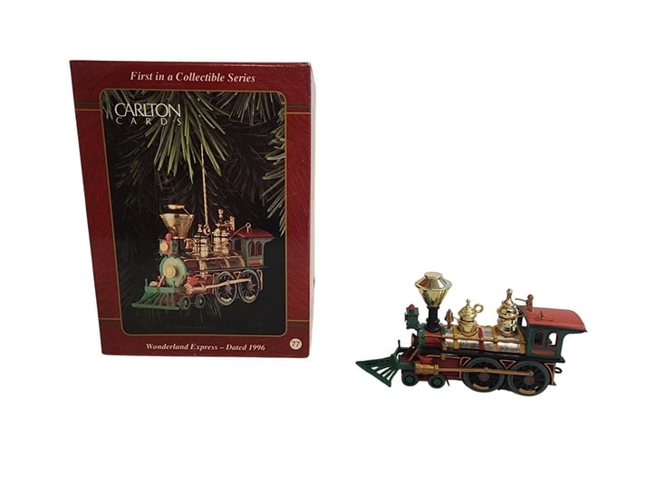 1996 Wonderland Express (Train) Carlton Cards Christmas Tree Ornament ...