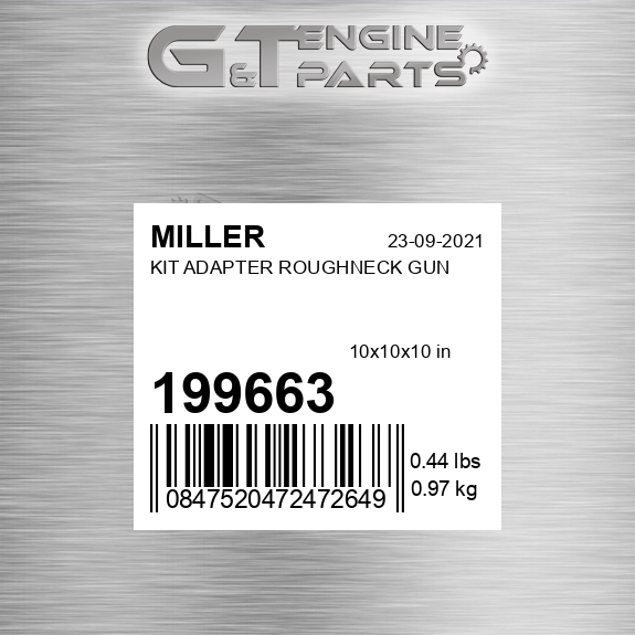 199663 KIT ADAPTER ROUGHNECK GUN fits Miller (New OEM) - Walmart.com