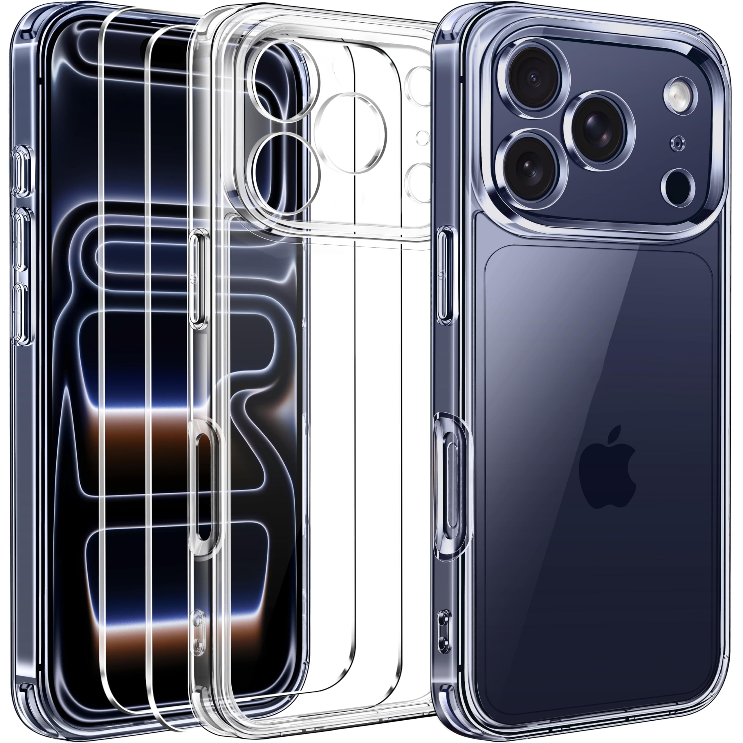 1997 3-in-1 Clear Case Designed for iPhone 17 Pro Max 6.9'' 2025 with 2 ...