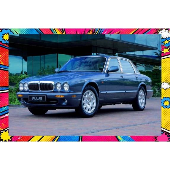 1997 Jaguar XJ Executive UK - Pop Art Edition | 24x36 Inch Glossy ...