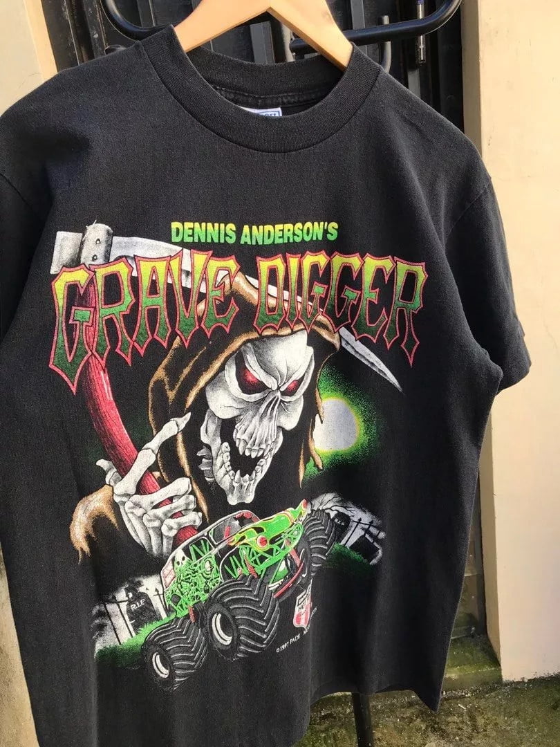 1997 Monster Jam Grave Digger Cotton Black Unisex T-shirt S-5XL, Fan ...
