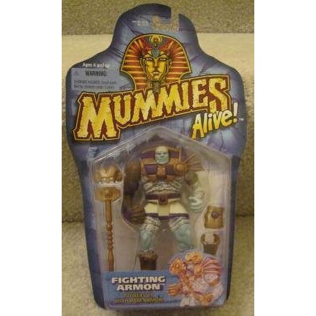 1997 Mummies Alive Fighting Armon Powers up with Ram Armor Action ...