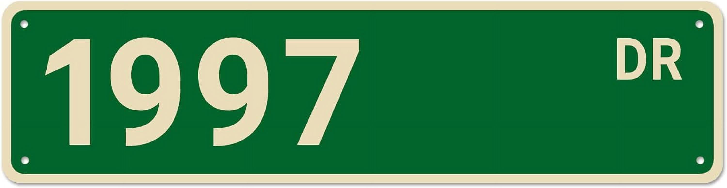 1997 Street Signs, 1997 Decor 1997 Sign Born in 1997Birthday Gift, Wall ...