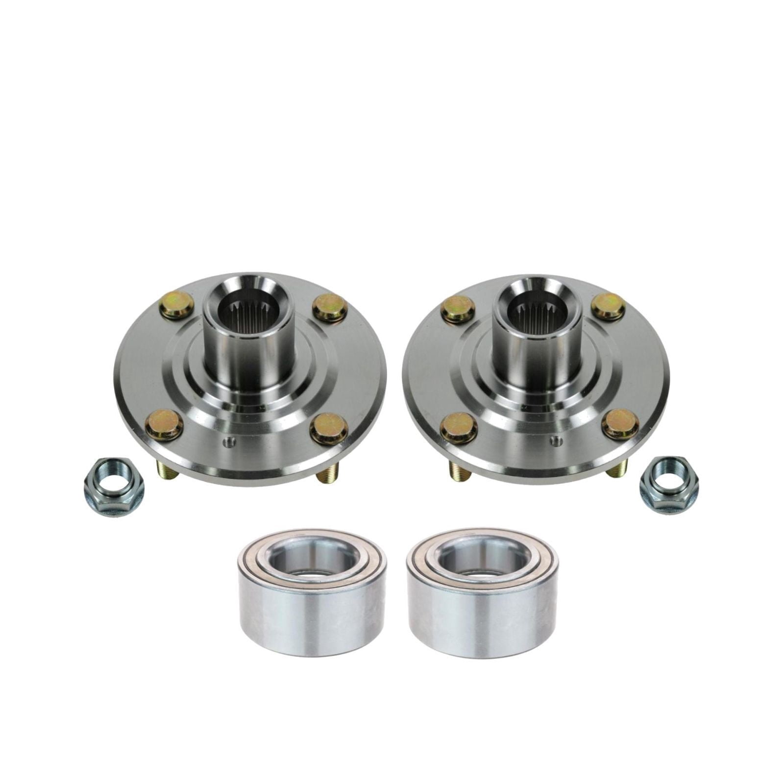 1998-2002 for Accord 4-Cylinder Front Wheel Hub & Bearing Pair Set - AM ...