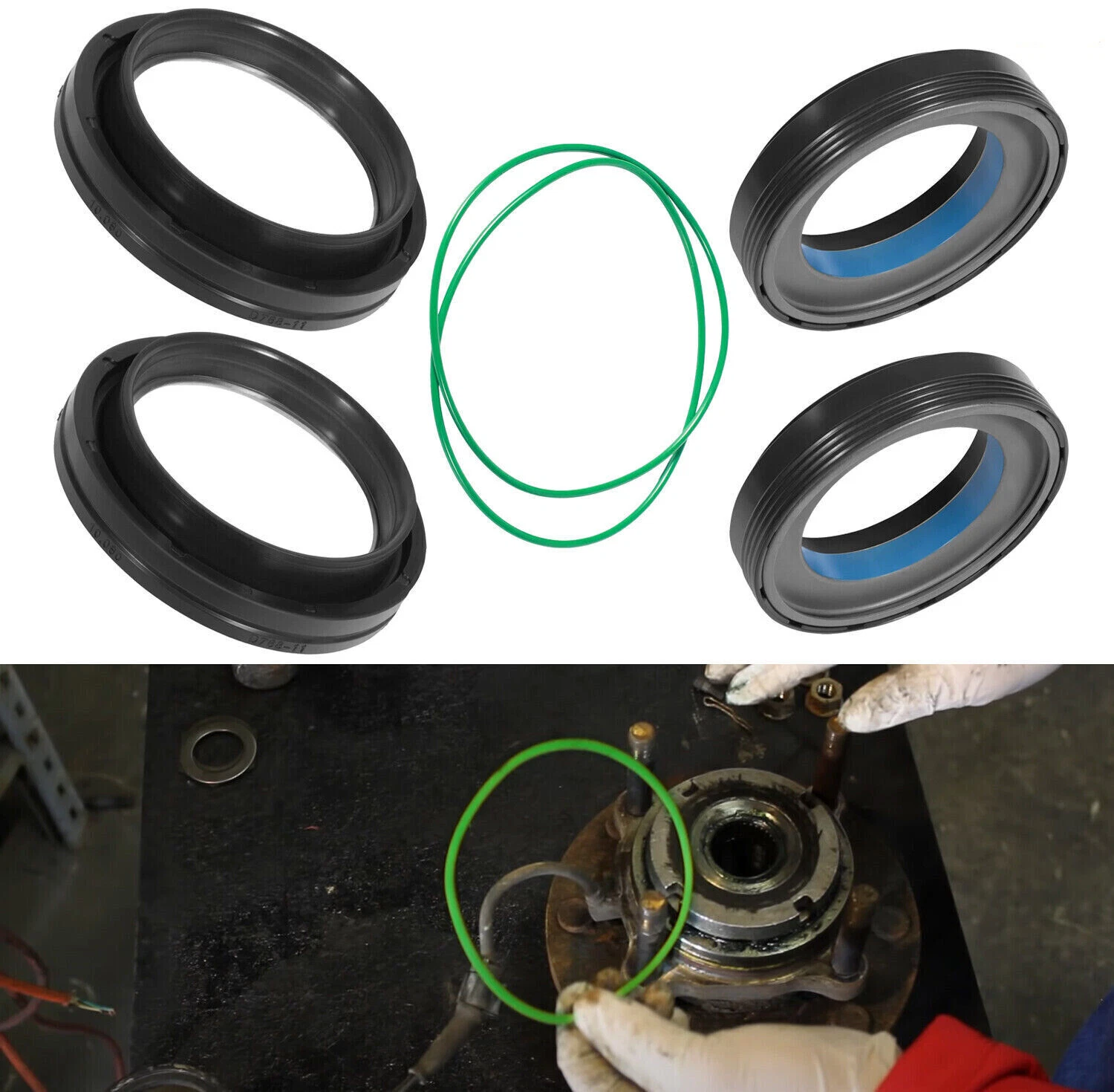 1998-2004 Ford Excursion F250 F350 Front Axle Seal and Thrust Washer ...