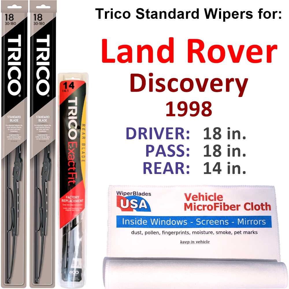 1998 Land Rover Discovery Wiper Blades (Set of 3) w/Rear Wiper ...
