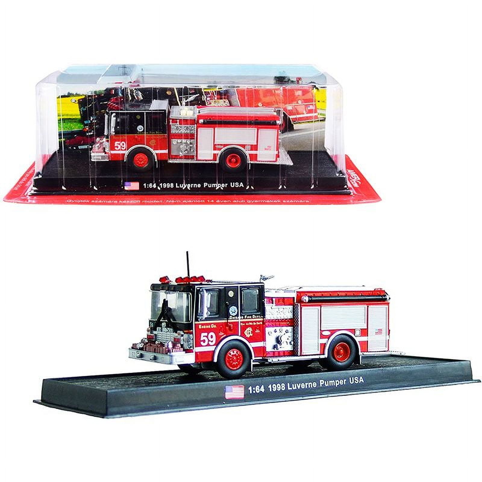 1998 Luverne Pumper Fire Engine Red and Black Chicago Fire Department ...