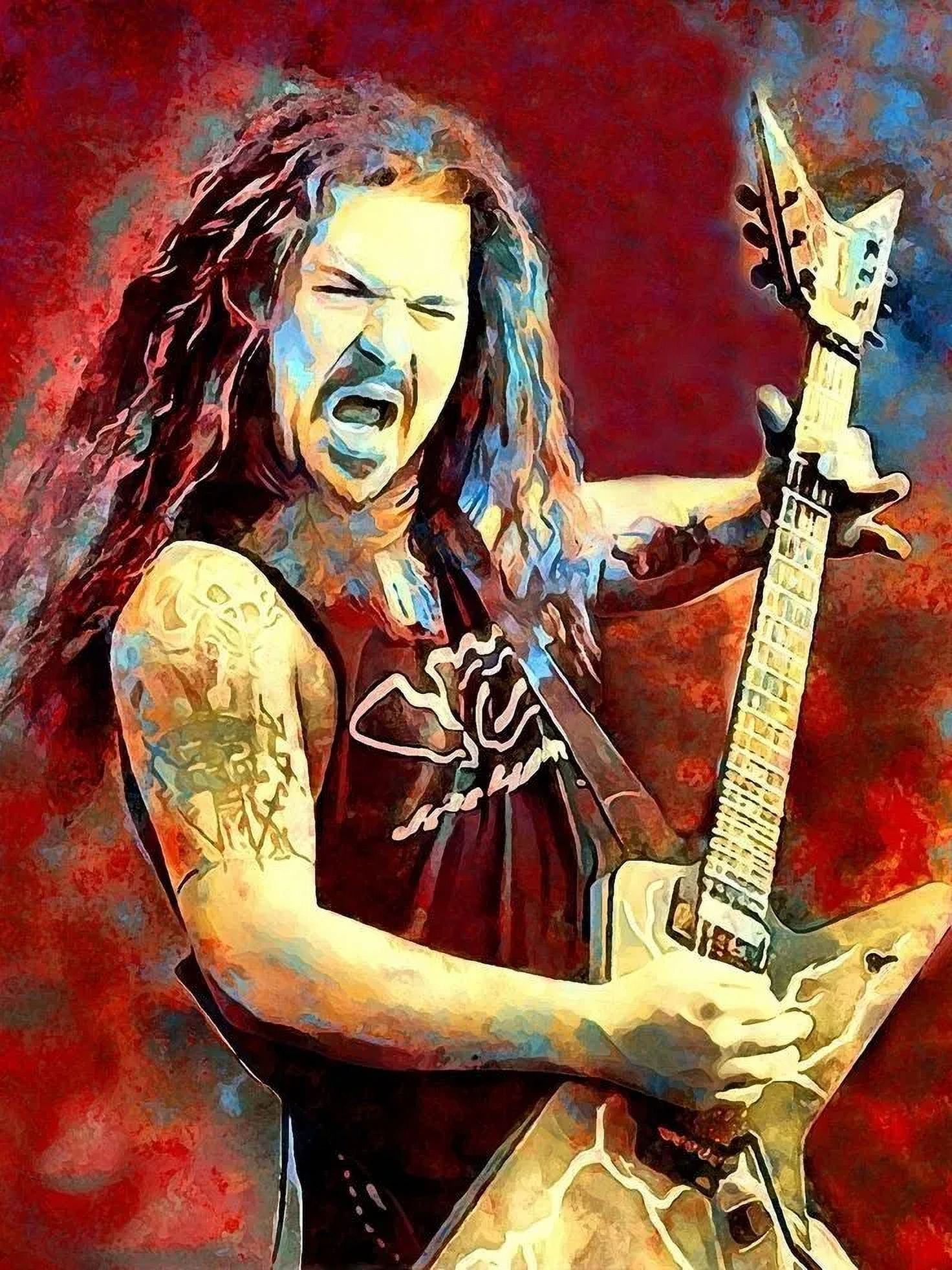 1998 Pantera dimebag Darrell Abbott Poster Wall Art Print Paint By ...