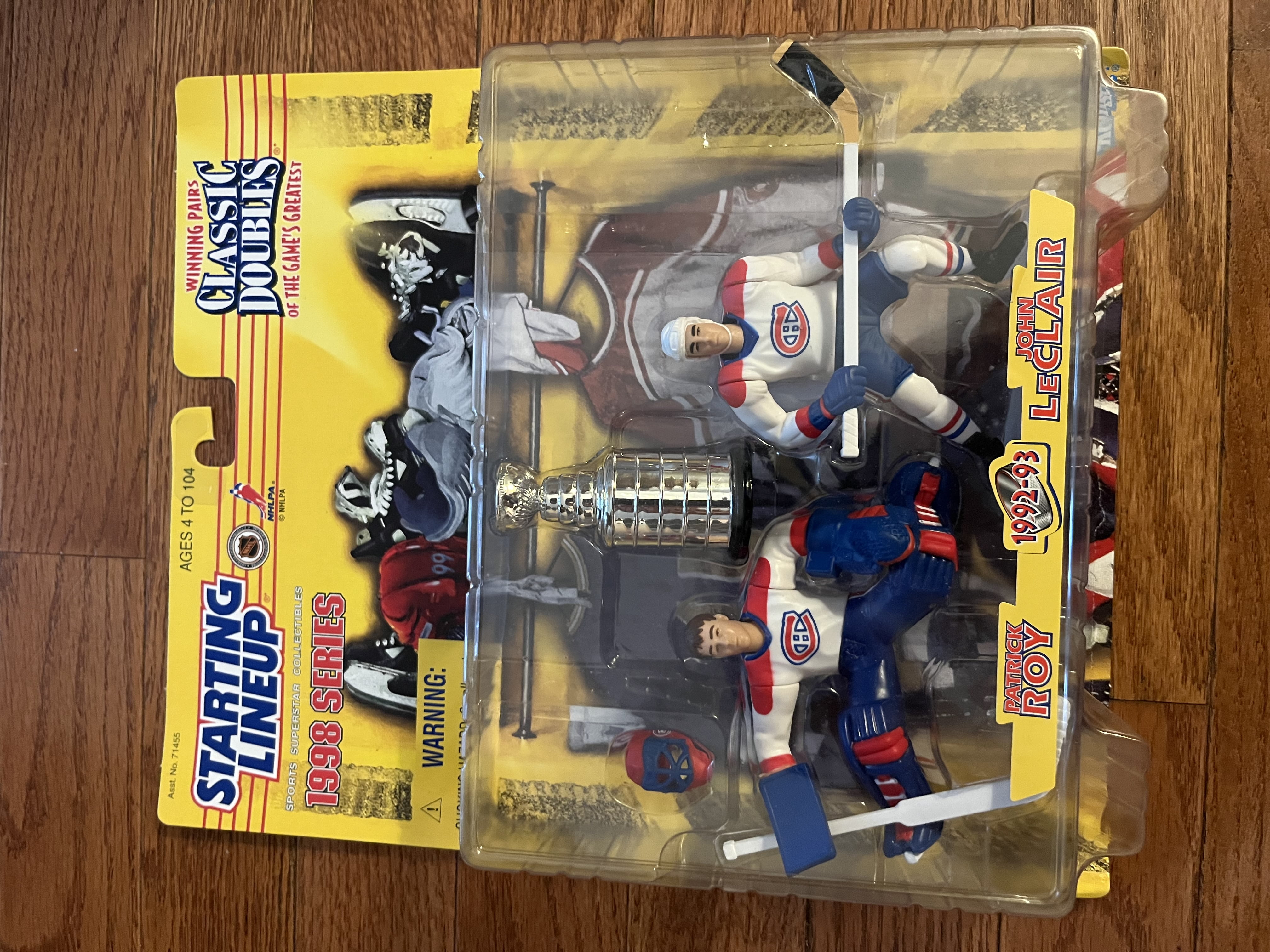 1998 Patrick Roy John LeClair Starting Lineup Classic Doubles 5 Inch ...