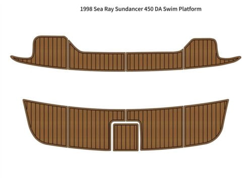 1998 Sea Ray Sundancer 450 DA Swim Platform Pad Boat EVA Foam Teak Deck ...
