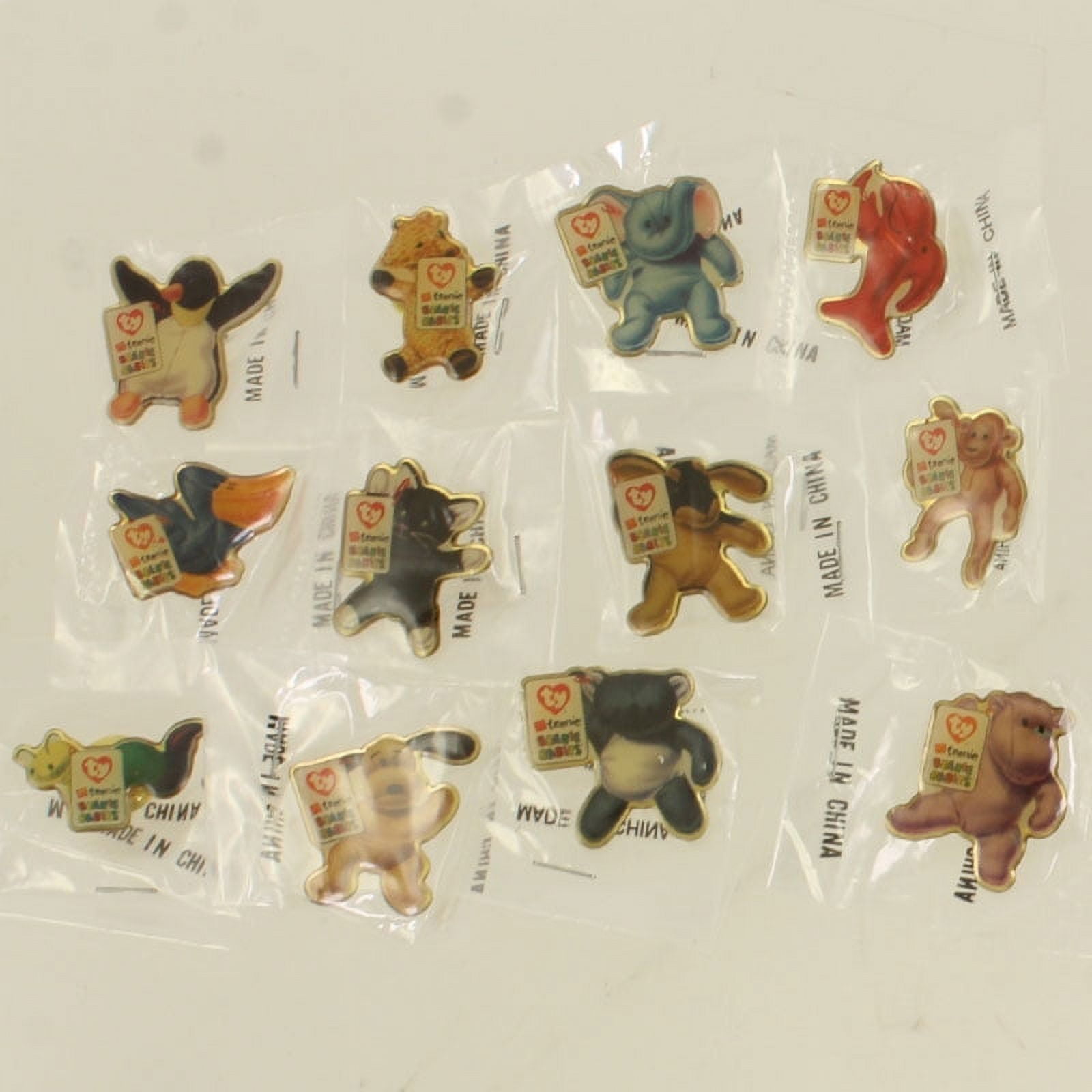 1998 TY McDonald's Teenie Beanie Employee Pins (Set of 12) - Walmart.com