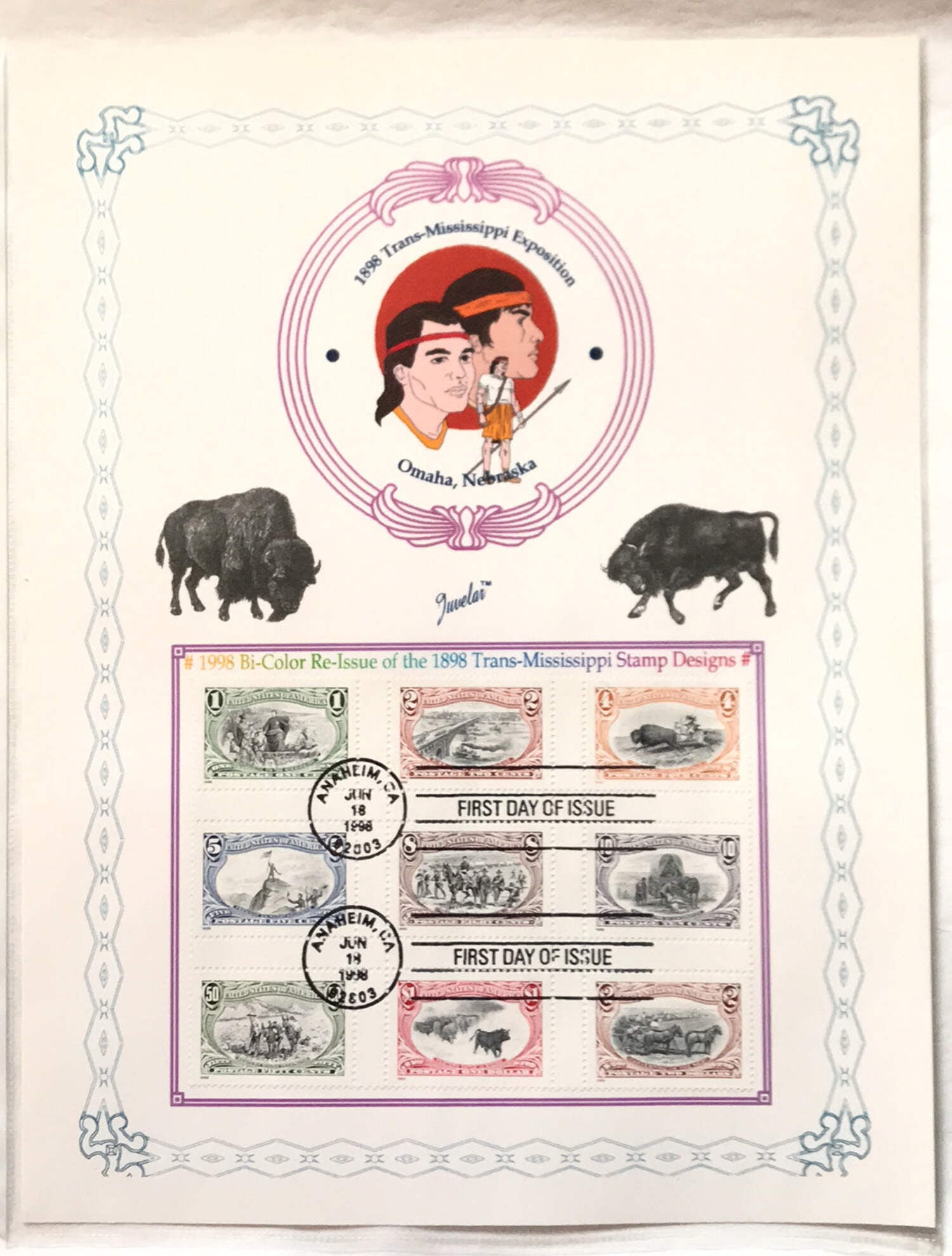 1998 Trans-Mississippi reissue of 1898 design. - Walmart.com