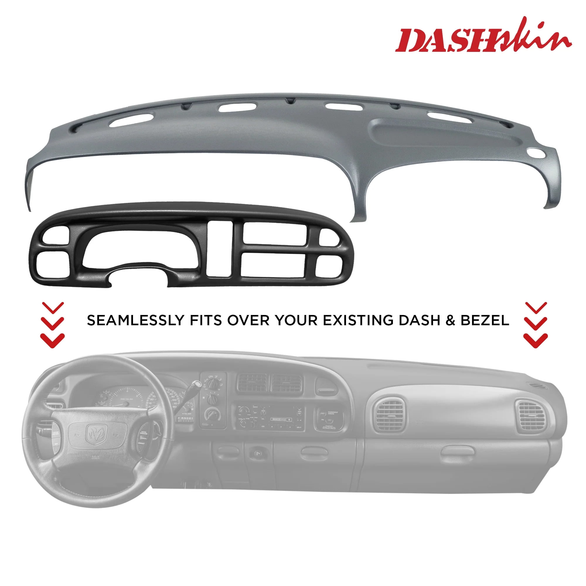 1999-2001 Dodge Ram Dash Cover + Bezel Cover Combo - Walmart.com