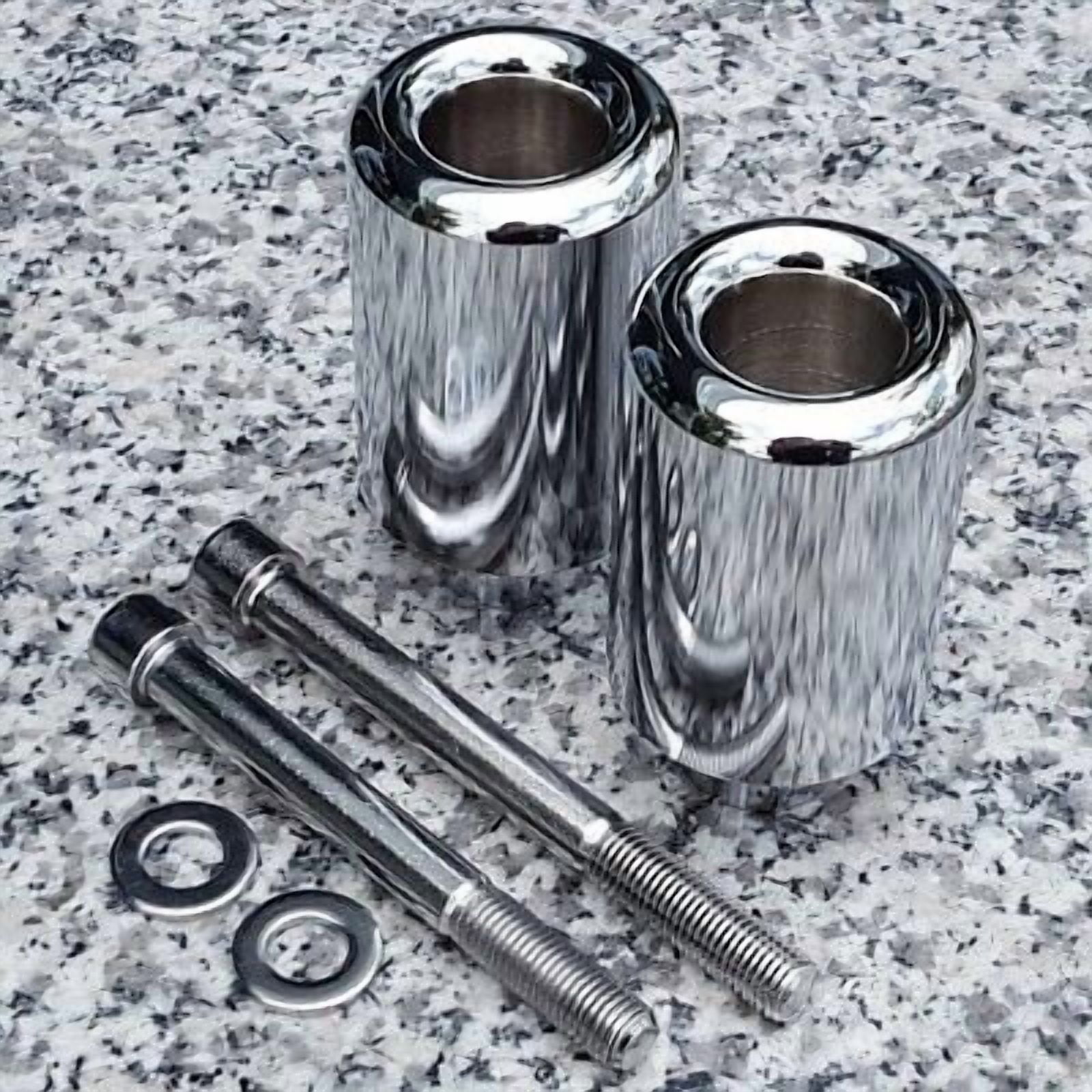 1999-2007 Suzuki Hayabusa CHROME BILLET FRAME SLIDERS - Walmart.com