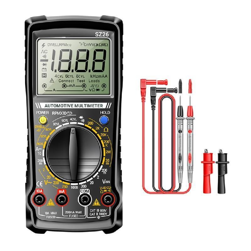 1999 Counts Ohm Diode Resistance Buzzer Testing Tool Multimeter Digital ...