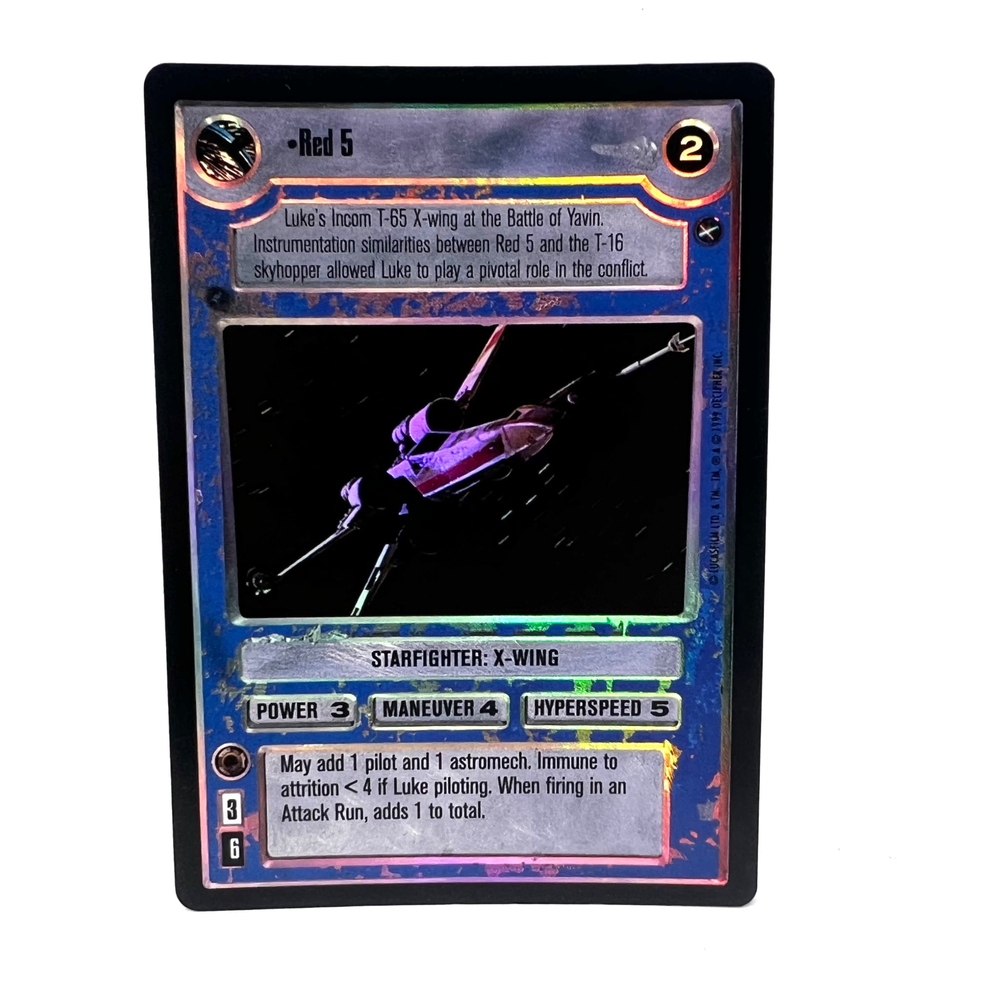 1999 Decipher Star Wars Red 5 Foil Collectible Trading Card - Walmart.com