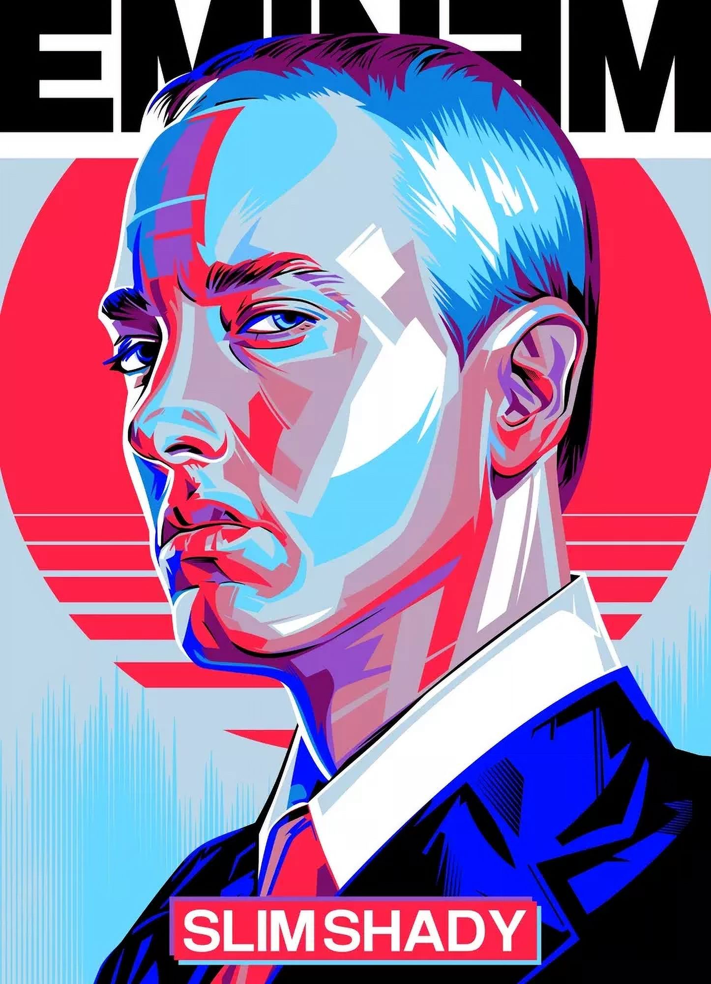 1999 EMINEM SLIM SHADY POP ART RE -PRINT WALL ART in 11 x 17 Inch ...