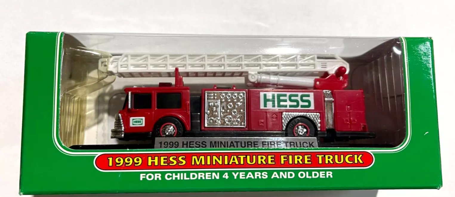 1999 Hess Miniature Mini Fire Truck for Children 4+ and Collectors- New ...