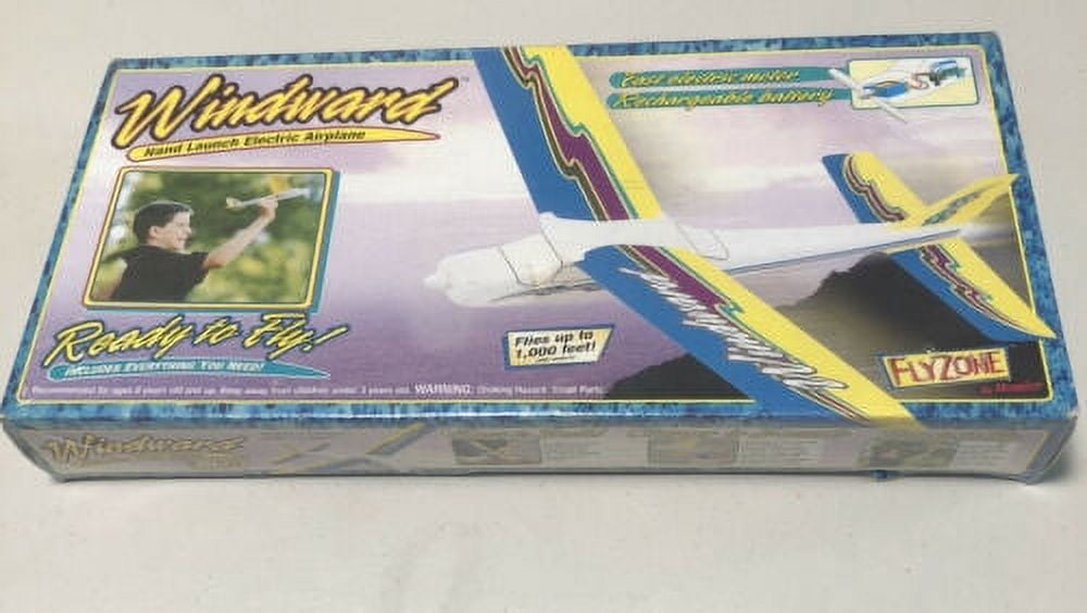 1999 Hobbico Flyzone Windward hand launch electric airplane - Walmart.com