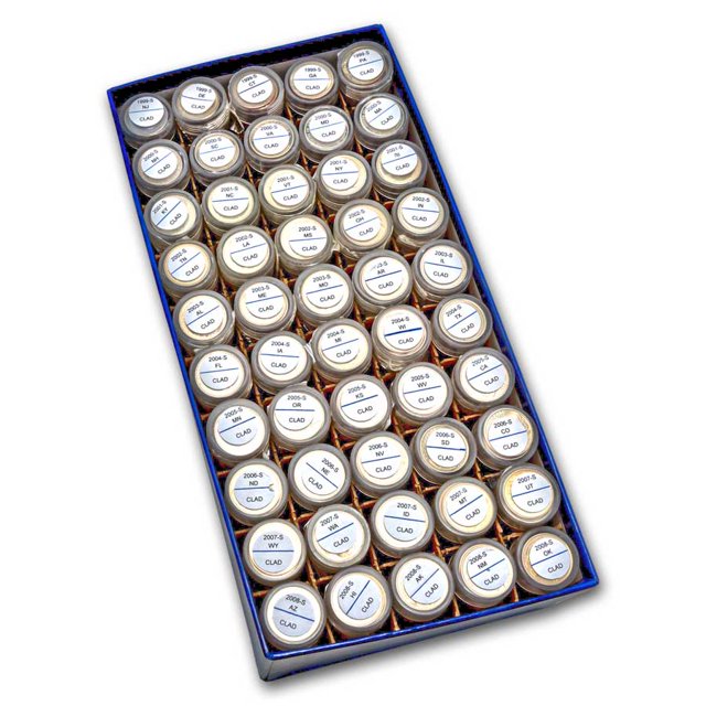 1999-S 2008-S 50 State Quarter Proof Rolls Complete Set (Clad ...