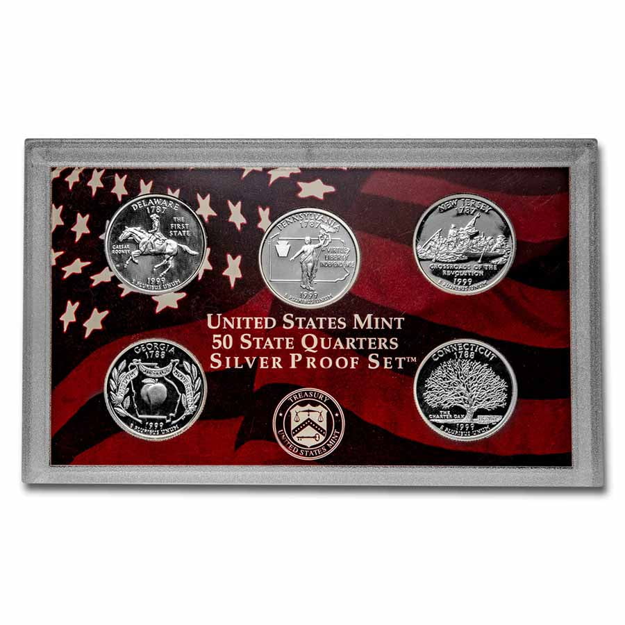 1999-S 50 State Quarters Proof Set (Silver) - Walmart.com