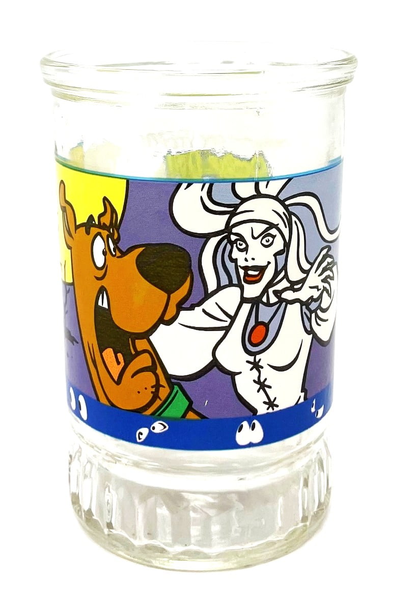 1999 Scooby Doo & Ghost Witch #6 Jelly Jar Juice Glass - 6 oz ...