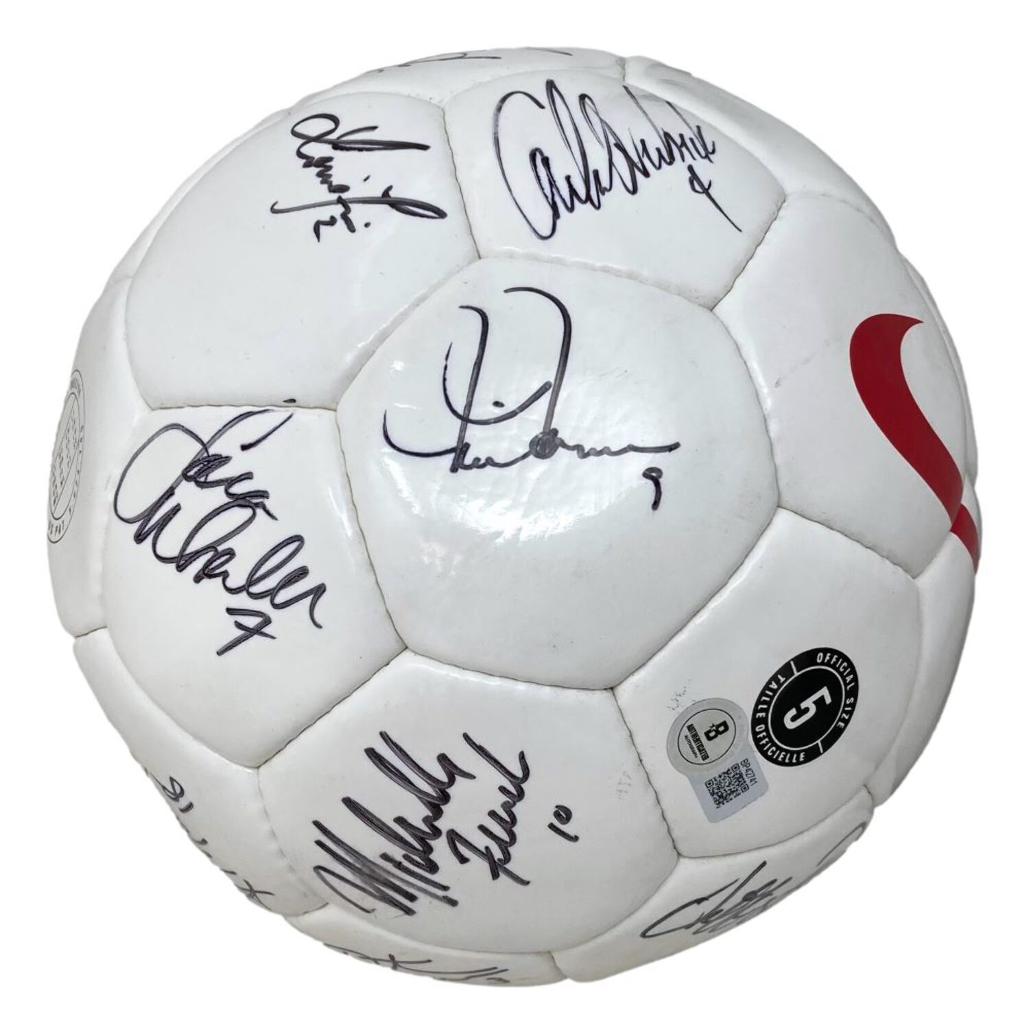 1999 USA Soccer Women's (19) Team Signed Nike Soccer Ball BAS LOA ...
