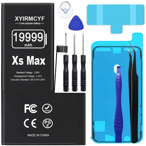 19999mAh Super Capacity Battery Compatible with iPhone Xs MAX, 0 Cycle ...