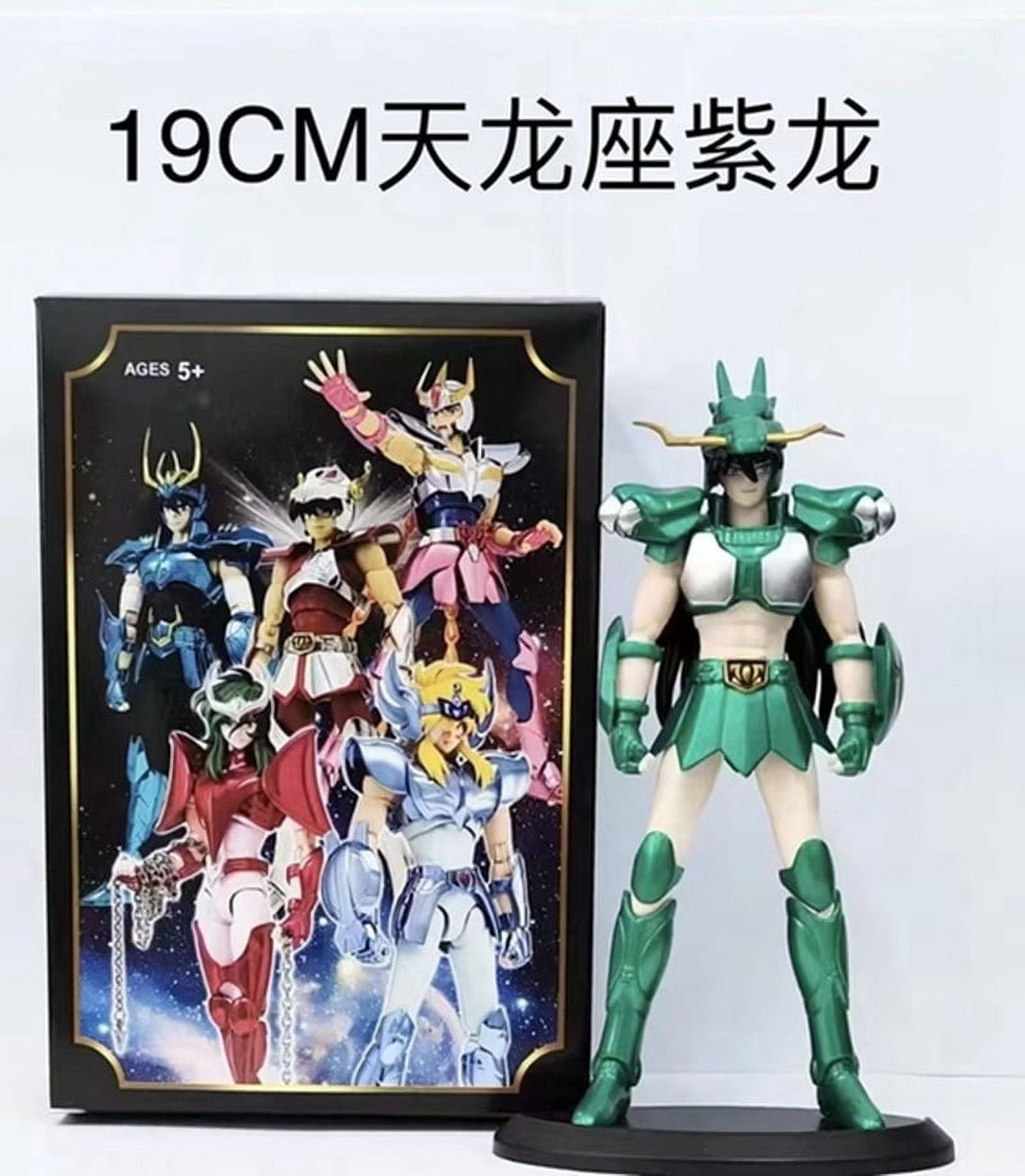 19CM Anime Figure Phoenix Ikki Hyoga Seiya Shiryu Standing Armor Model ...