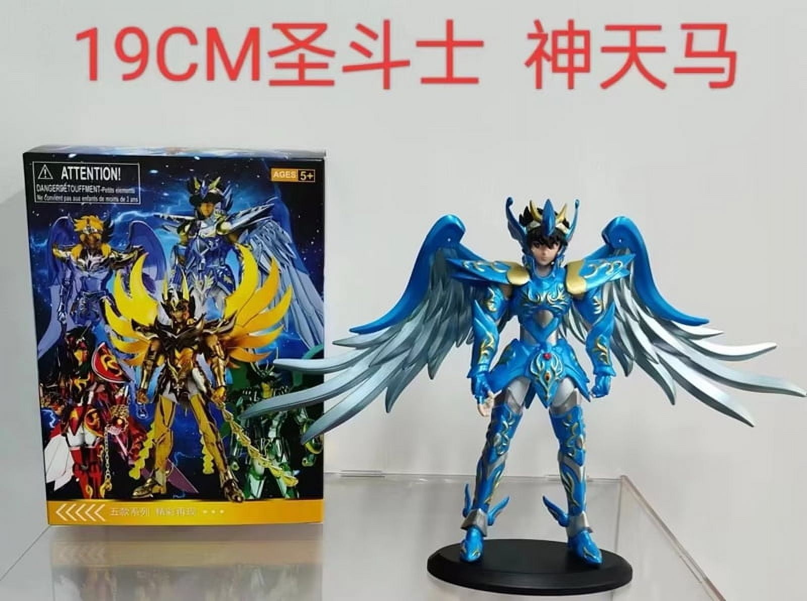19CM Anime Figure Phoenix Ikki Hyoga Seiya Shiryu Standing Armor Model ...