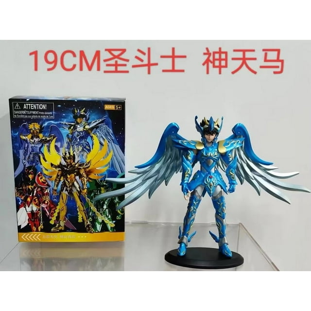 19CM Anime Figure Phoenix Ikki Hyoga Seiya Shiryu Standing Armor Model ...