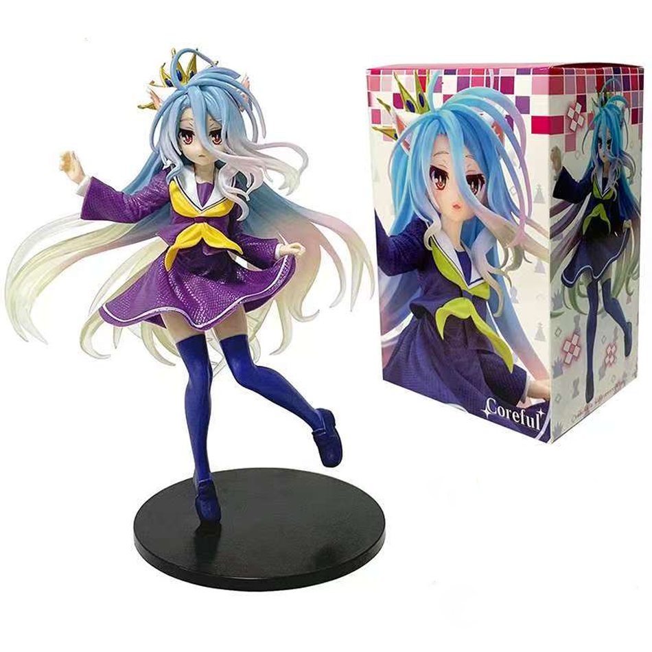 19CM Anime NGNL No Game No Life White "Figure Anime PVC Anime Action ...