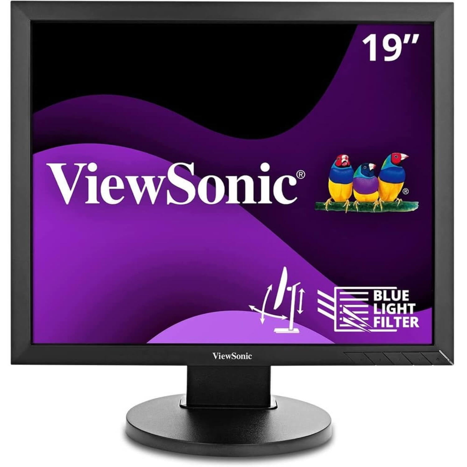 ViewSonic 19 Inch Computer Screen VG939SM IPS 1024p Ergonomic Monitor ...