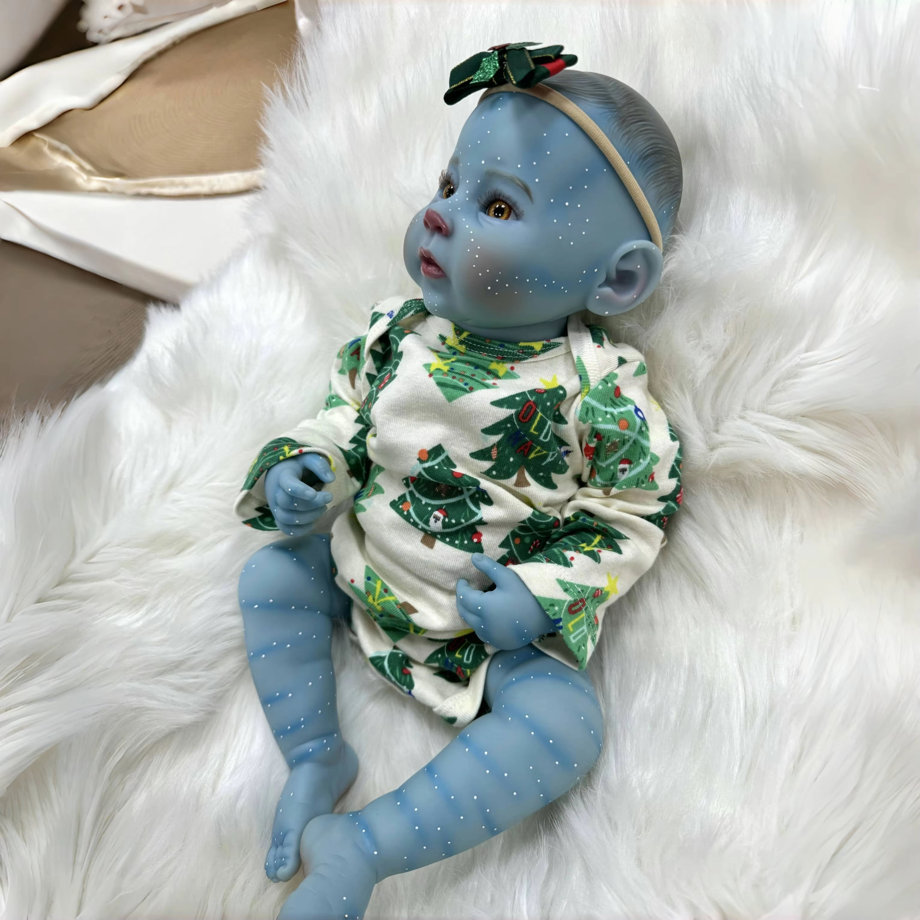 19Inch Reborn Baby Doll Avatar Soft Body Vinyl Girl Realistic Newborn ...