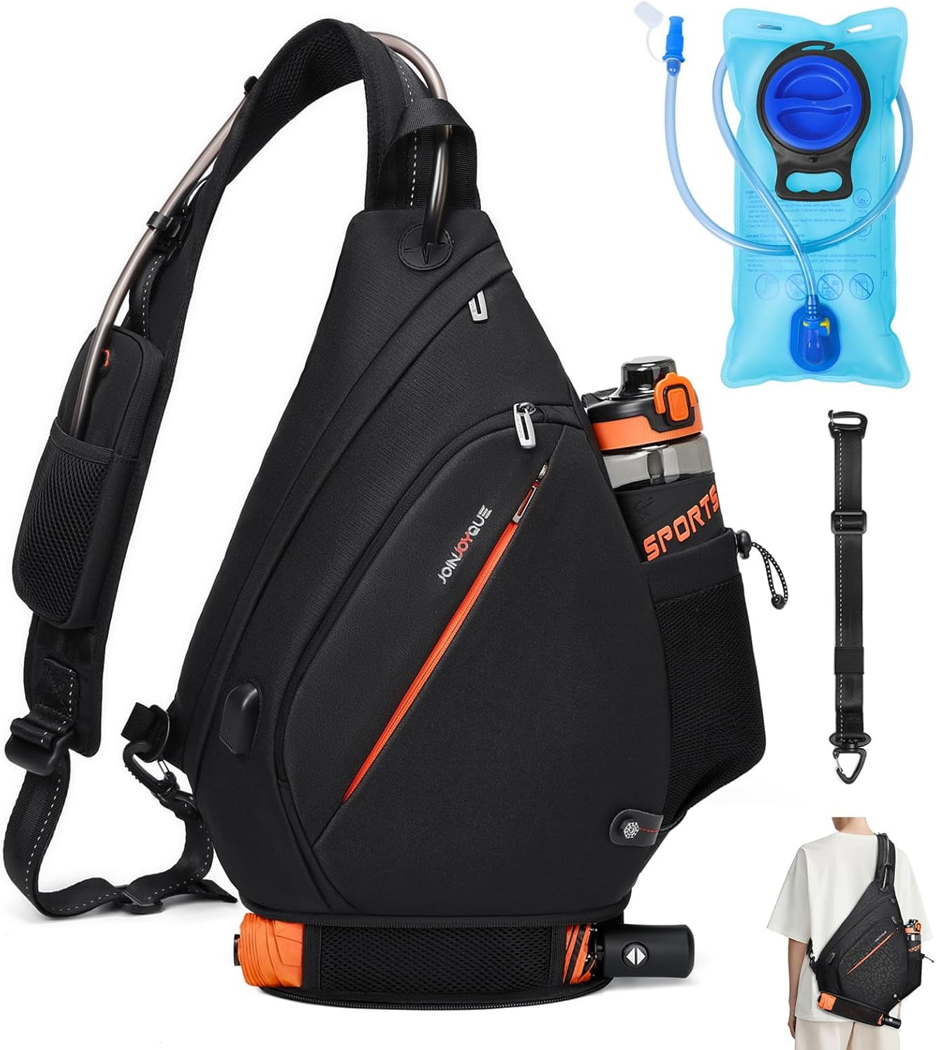 19L Hydration Backpack Hiking(Including 2L Water Bladder) Large Sling ...