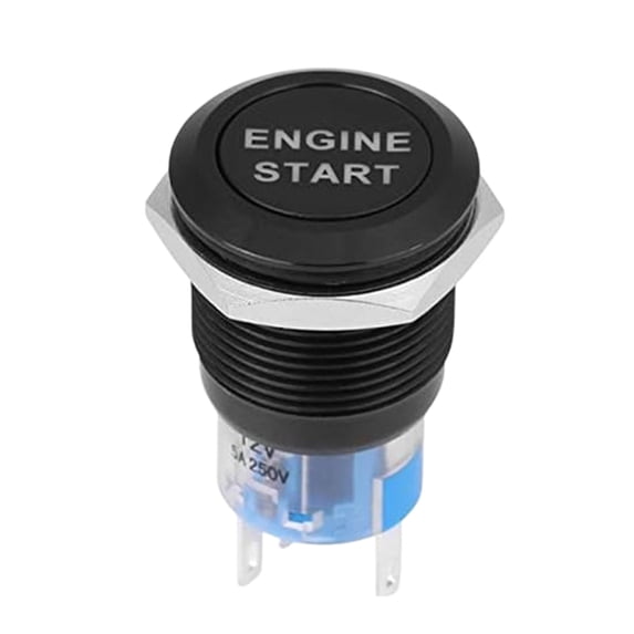 19MM Metal Push Button Waterproof Switches with LED Light Momentary ...