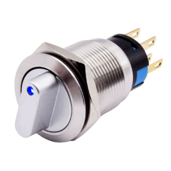 19Mm Momentary Rotary Push Button Switch 3Position 2No2Nc 3-6V On-Off ...