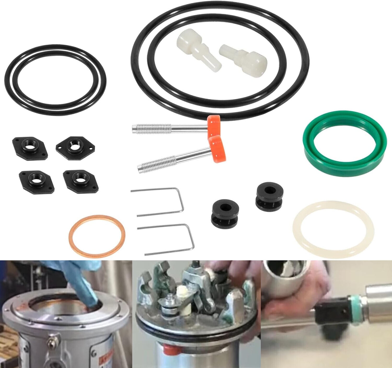 19Pcs 238286 Repair Kit Fits Graco 5:1 Ratio Fire Ball 300 Series Oil ...