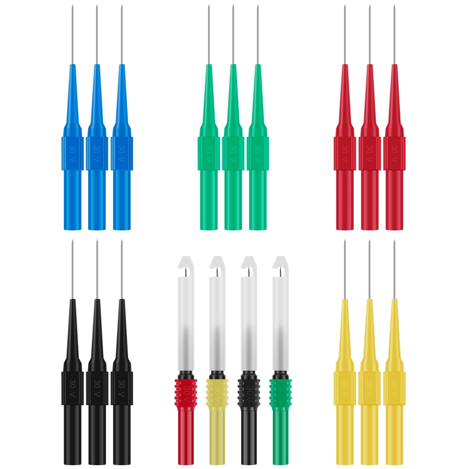 19Pcs Back Probe Kit Portable Insulation Wire Piercing Probe Kit ...