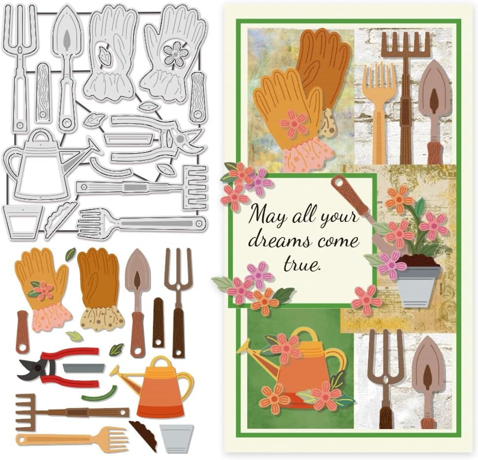 19Pcs Garden Theme Cutting Dies for Paper Card Making Embossing ...