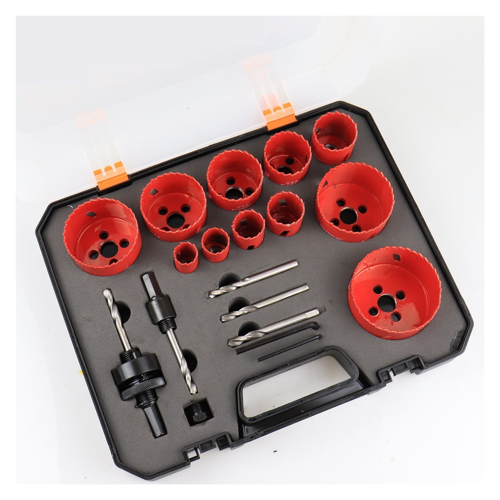 19Pcs Hole Saw Kit 19-68mm M42 Bi-Metal Hole Saw Cutter Drill Bits Set ...