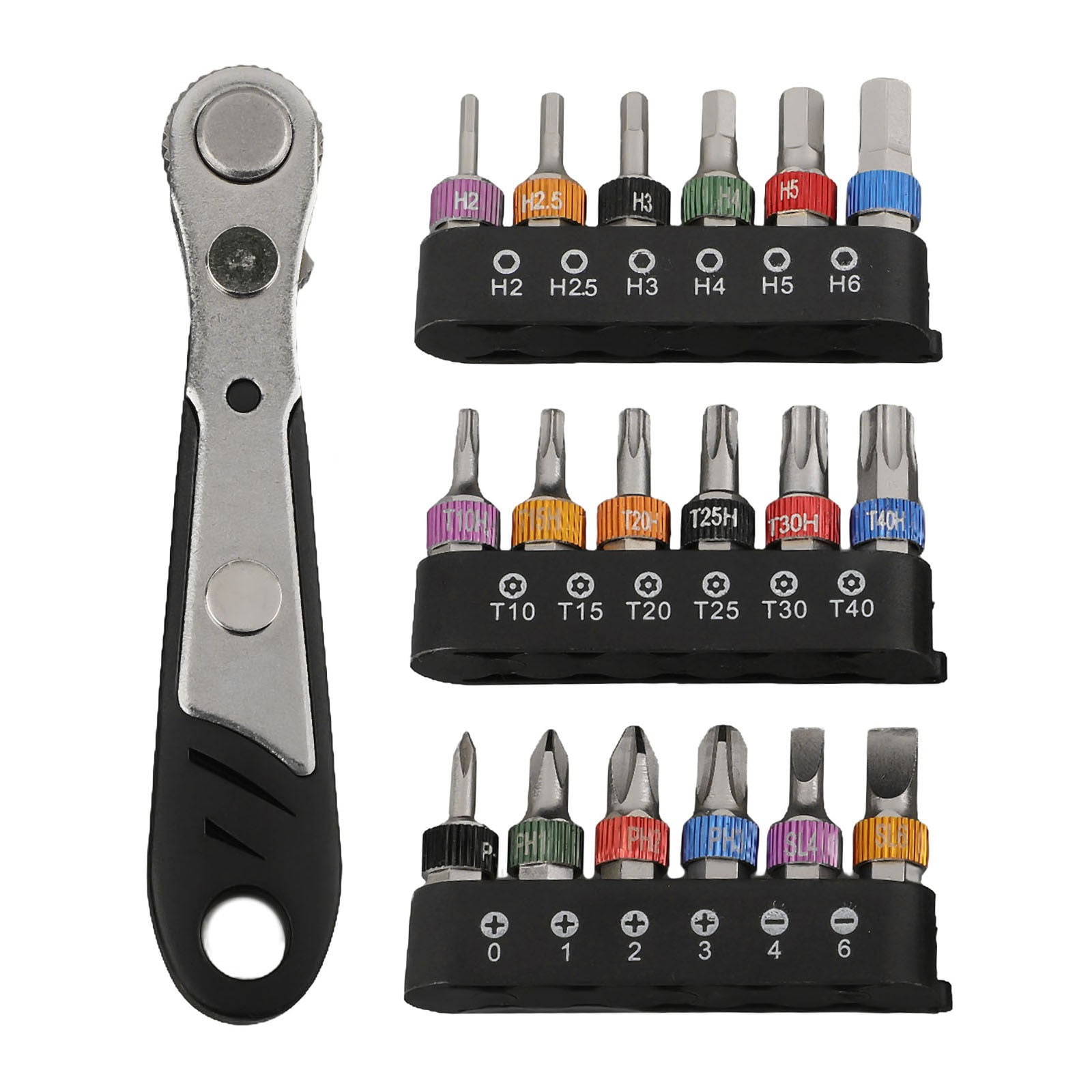 19Pcs Ratchet Wrench Set Screwdriver Bits Repair Tool for Airplane ...