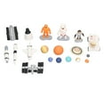 19Pcs Space Model Toys Aerospaceplane Satellite Lunar Rover Astronaut 9 ...