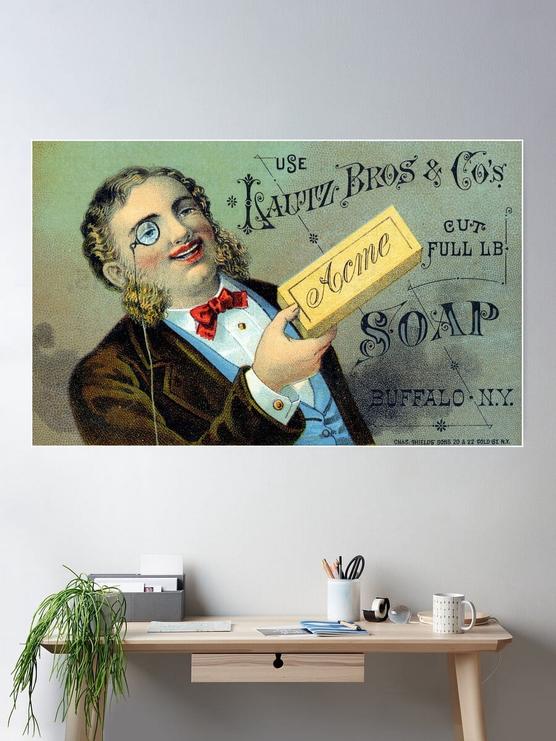19Th C. Lautz Brothers Soap Poster Wall Art Modern Wall Decor For ...