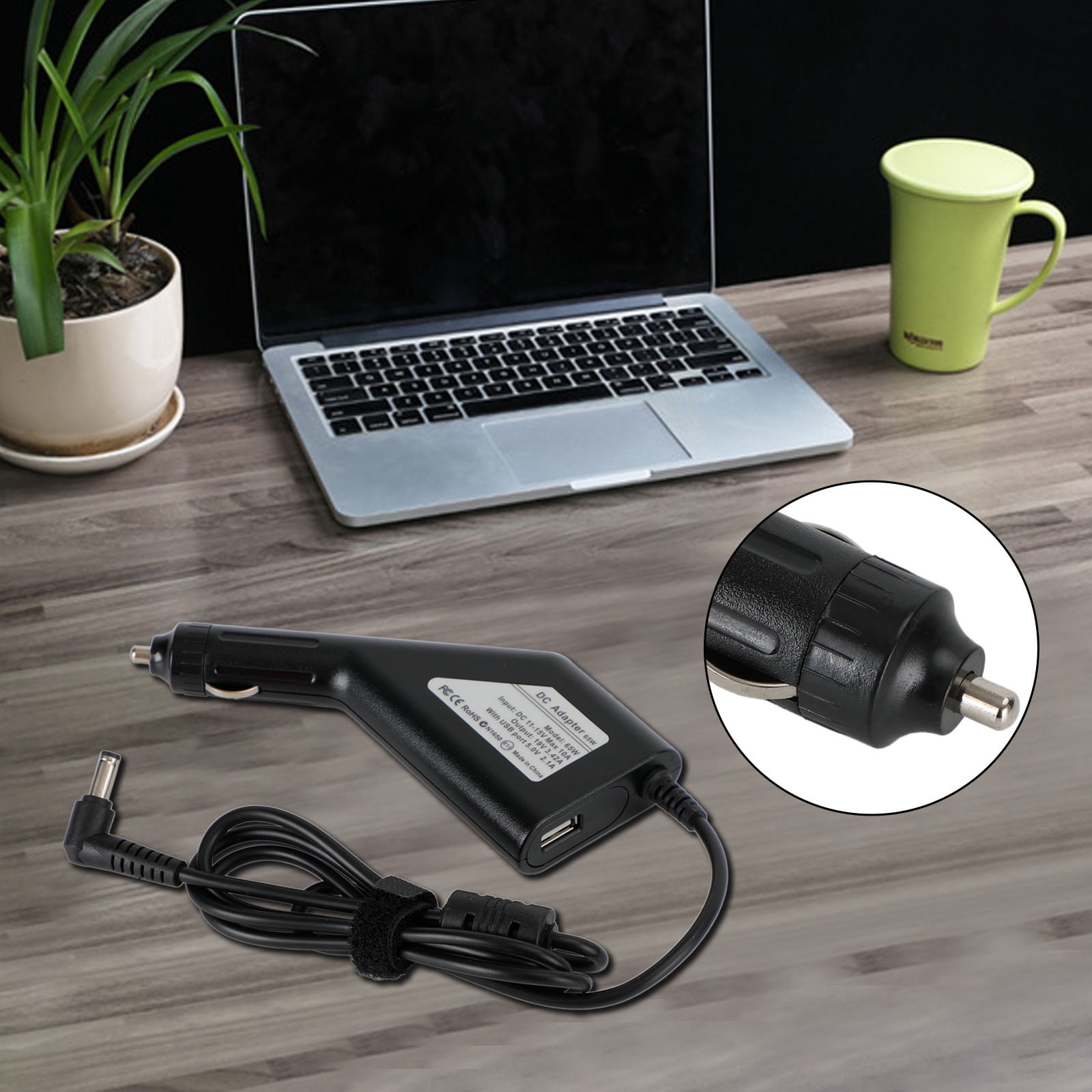 19V 3.42A laptop computers Car Charger Dc Power Adapter for Asus Lenovo ...