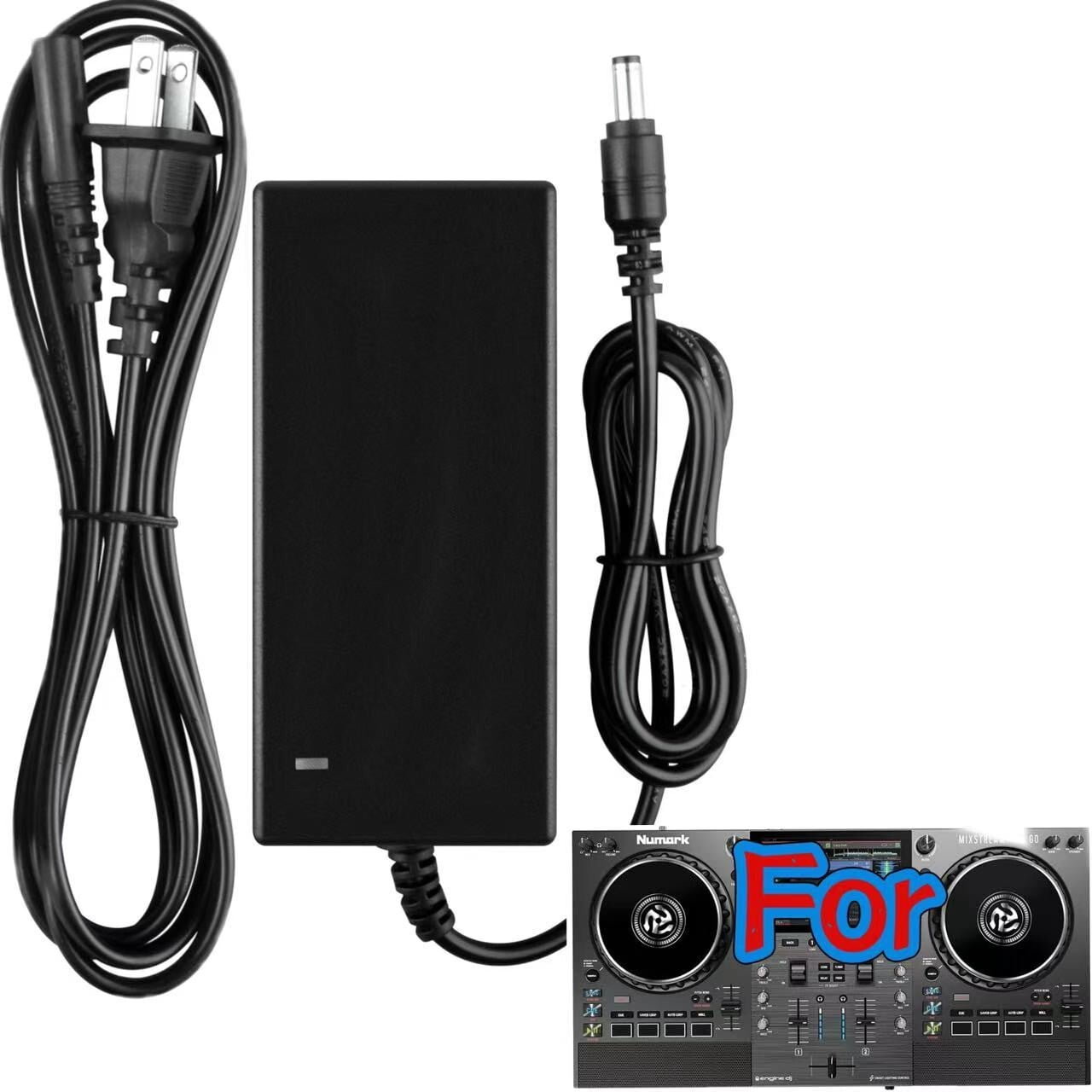19V AC Adapter For Numark NH10 Mixstream Pro Go Streaming DJ Controller ...
