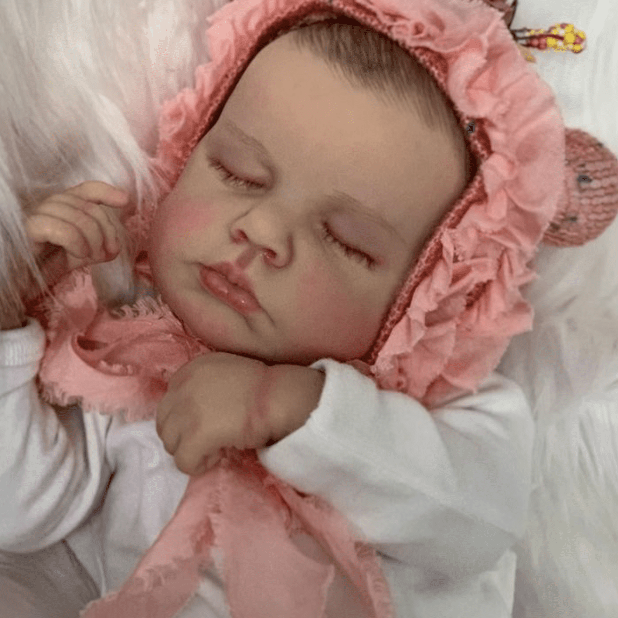 19inch Newborn Baby Doll Handmade Lifelike Reborn Sleeping Loulou Soft ...
