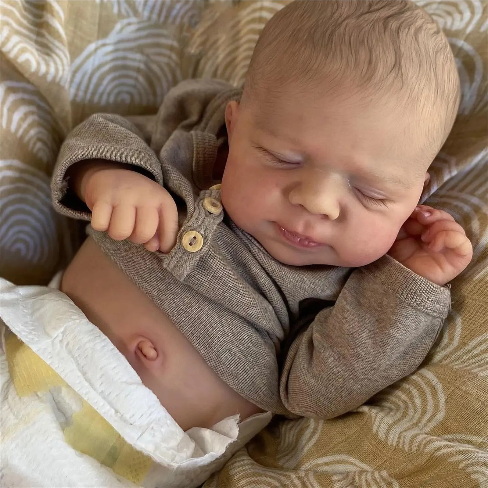 19inch Pascale Newborn Full Body Baby Reborn Doll with 3D Skin Multiple ...