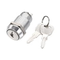19mm 2 Positions Key Locking Push Button Switch With 2 Keys ON-OFF ...