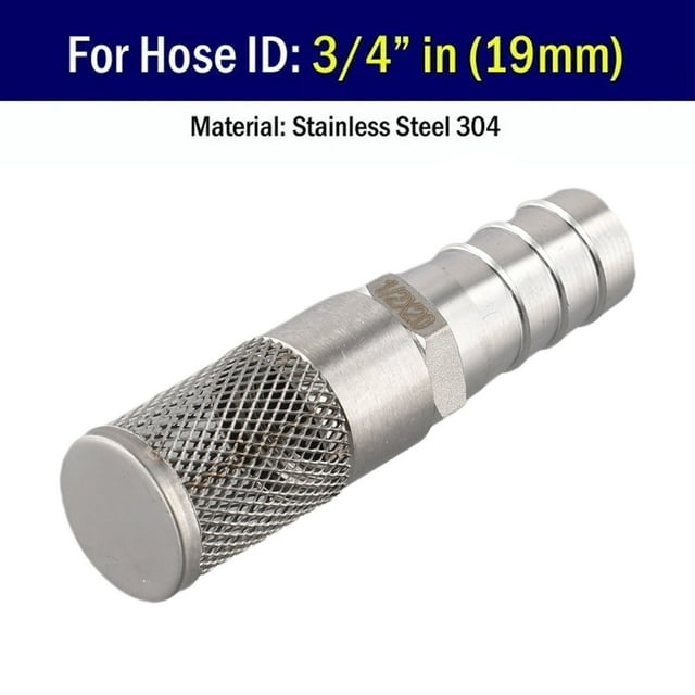 19mm 20mm OD Hose Barb Stainless Steel 304 Check Valve Strainer Filter ...